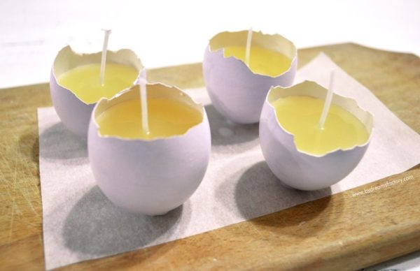 How to make scented eggshell candles - Dreams Factory