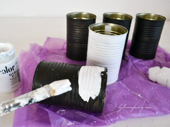 DIY Shabby French recycled tin cans - Dreams Factory