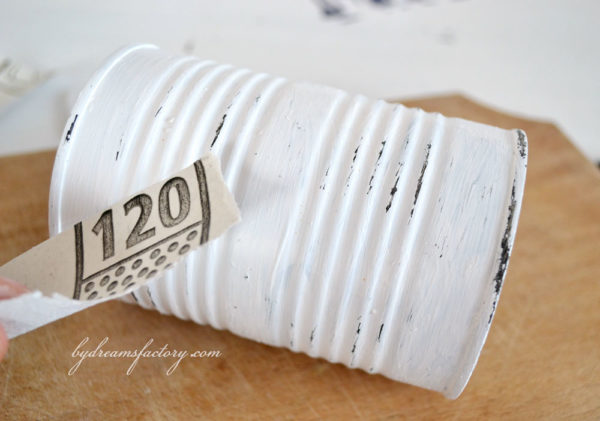 DIY Shabby French recycled tin cans - Dreams Factory