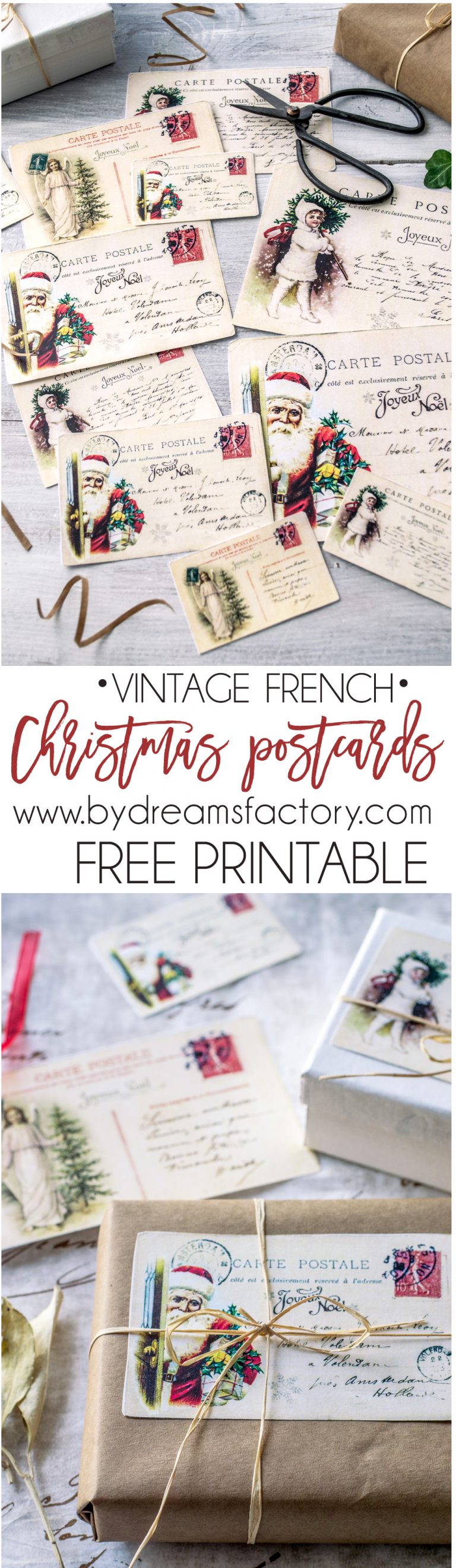 Free Vintage French Christmas Postcards