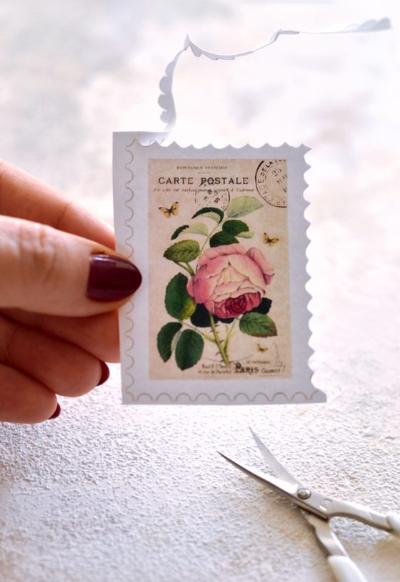 DIY Vintage Postage Stamps + free printable - Dreams Factory
