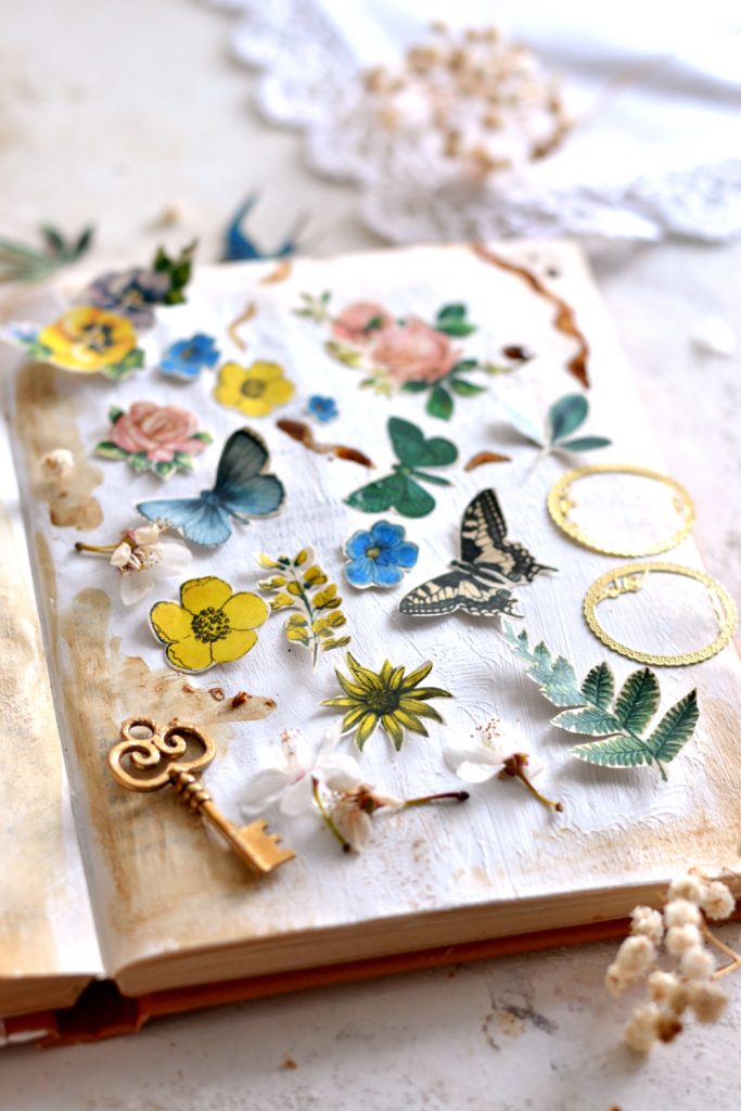 DIY Vintage Spring Stickers