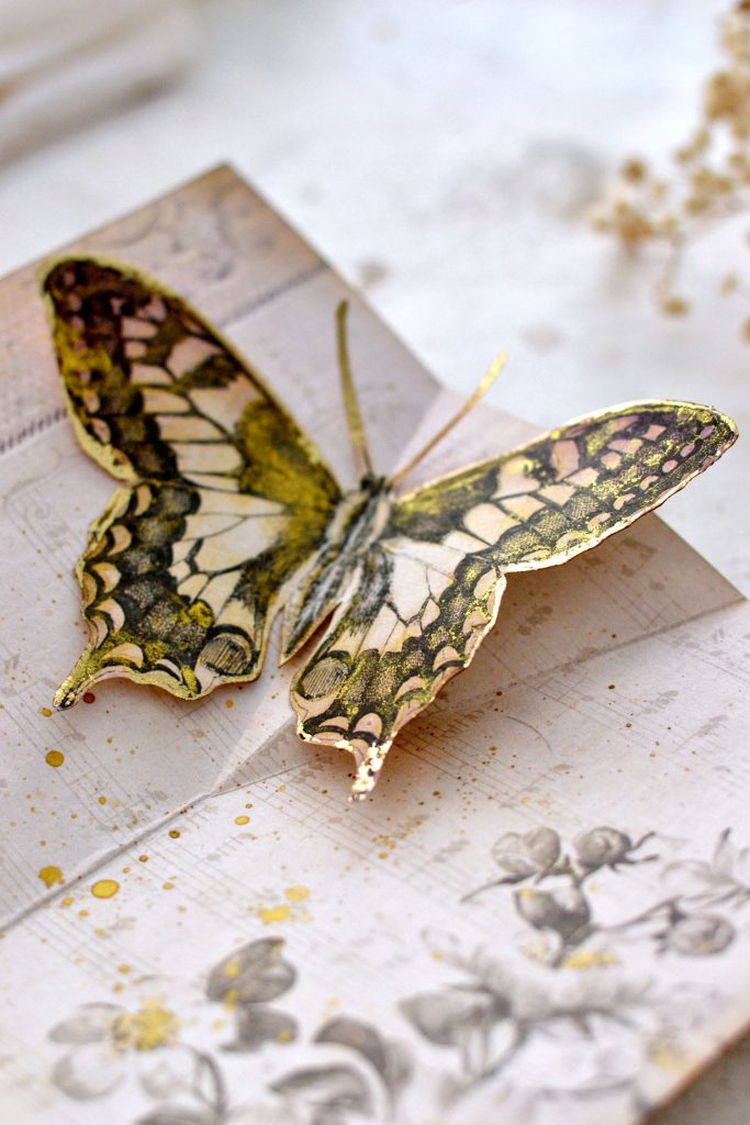 DIY Gold Foil Pop-Up Butterfly Card - Dreams Factory